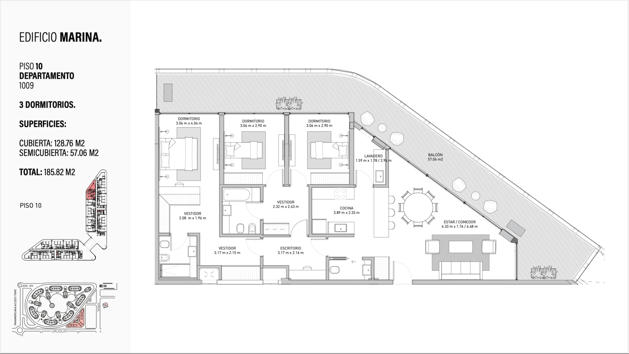 Edificio Marina Residencia 3 Dormitorios - Bliss Buenos Aires